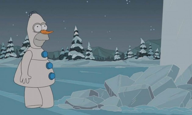 Los Simpson versionan 'Frozen' en la introducción de su episodio ...