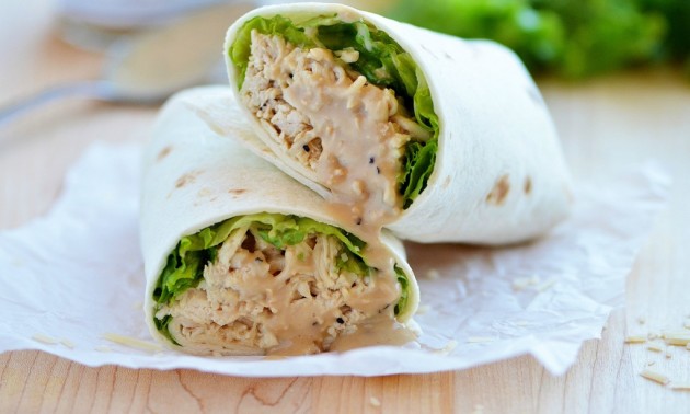 Wraps de Cesar con pollo - Confirmado