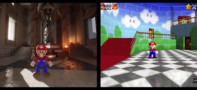 Así luce Mario 64 renovado con escenarios de Unreal Engine 4 [Video]