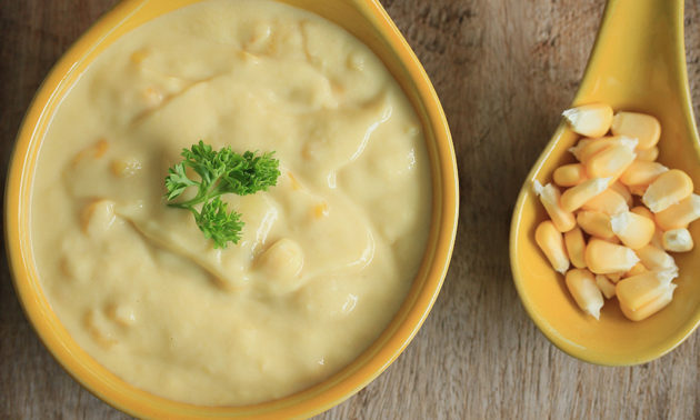 Salsa de maíz... ¡delicioso!